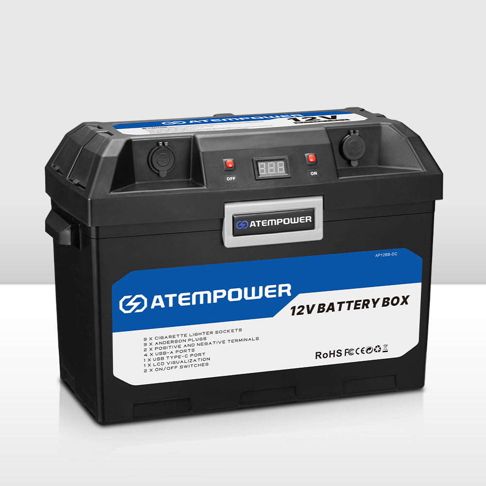 ATEM POWER Battery Box Dual Battery System with in-built VSR Isolator ...